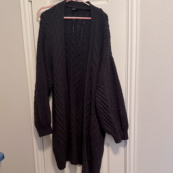 Topshop | Sweaters | Topshop Navy Openfront Long Cardigan | Poshmark